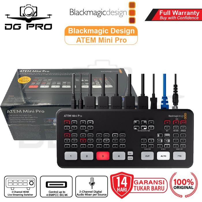 Jual Blackmagic Design ATEM Mini HDMI Live Stream Switcher - MINI PRO ...