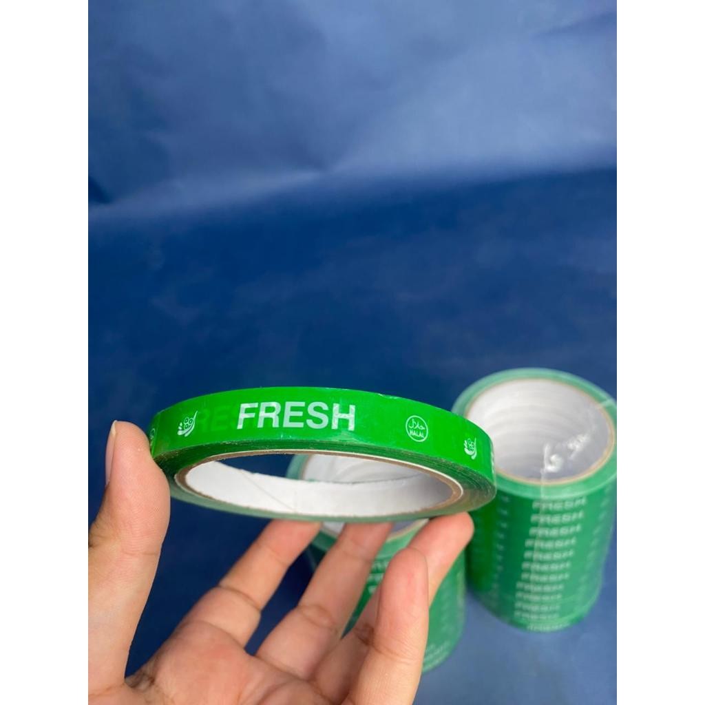 Jual Lakban Segel Fresh Vegetables 18mm x 50m | 1 Slop Isi 8 Roll ...