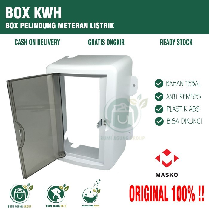 Jual BOX KWH PELINDUNG PENGAMAN METERAN LISTRIK TOKEN PULSA MASKO TEBAL ...