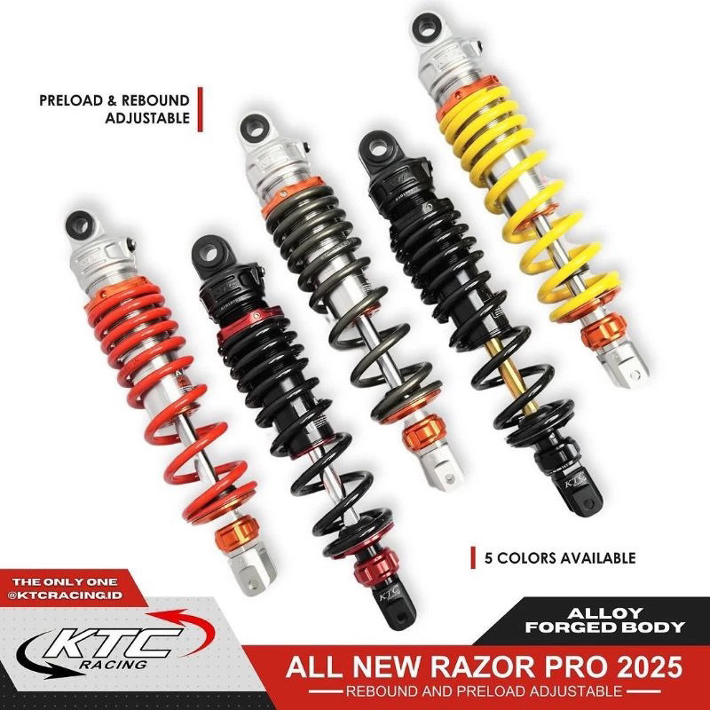 Jual shock Ktc razor pro klik rebound fungsi non tabung 325mm matic ...