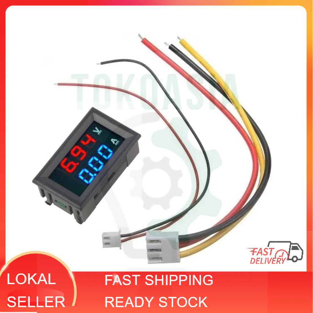 Jual Dual LED 3 Digit Digital DC 100V 10A Voltmeter Ammeter Voltage Amps Power Meter | Shopee ...