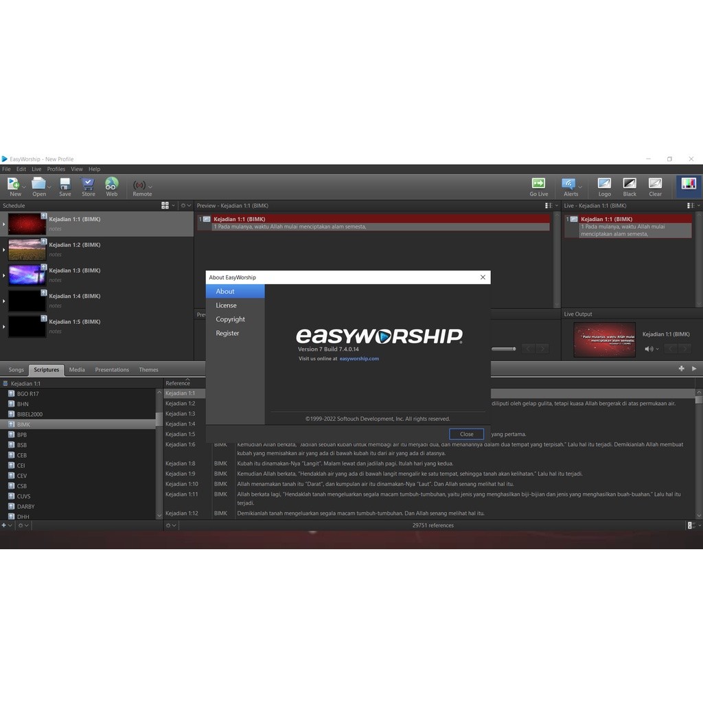 Jual EasyWorship 7 Update 2023 Terbaru Software Gereja Easy Worship ...
