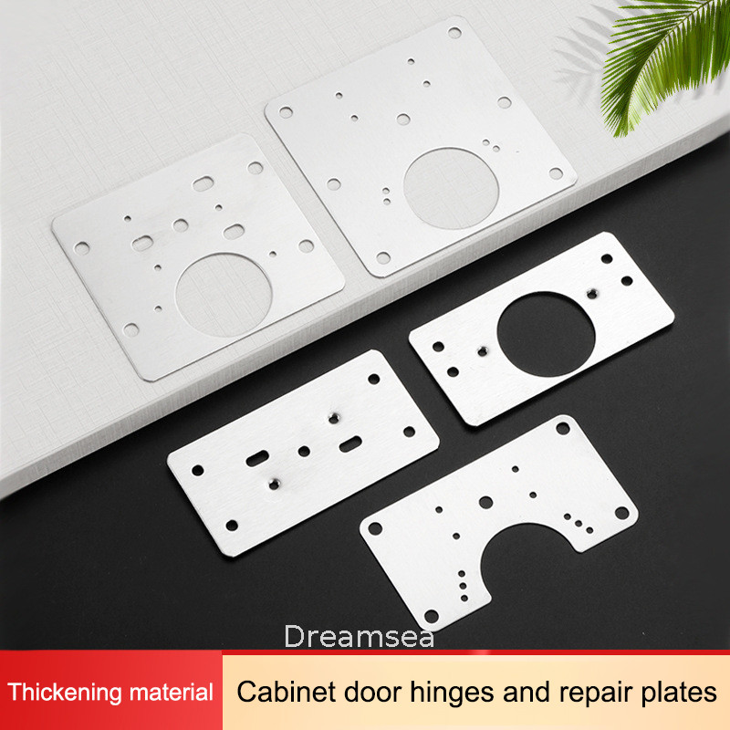 Jual Stainless Steel Hinge Repair Plate Fixed Installation Plate ...