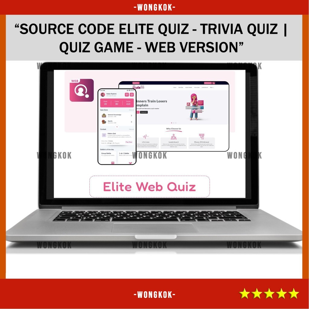 Jual SOURCE CODE APLIKASI WEB ELITE QUIZ - TRIVIA QUIZ | QUIZ GAME ...