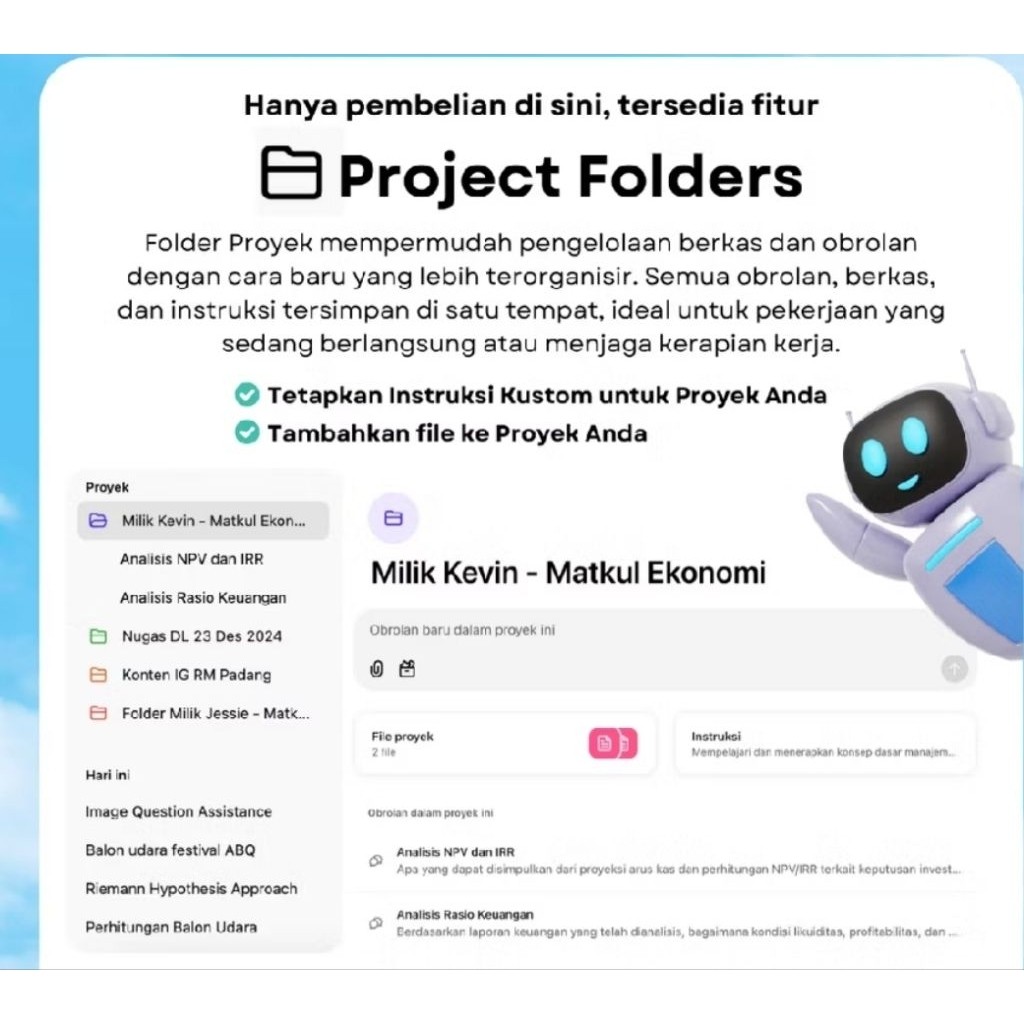 Jual Project Folder Chatgpt PLUSS Full Explore GPTS Fitur 2025 Buku Panduan Lengkap Karya Tulis ...