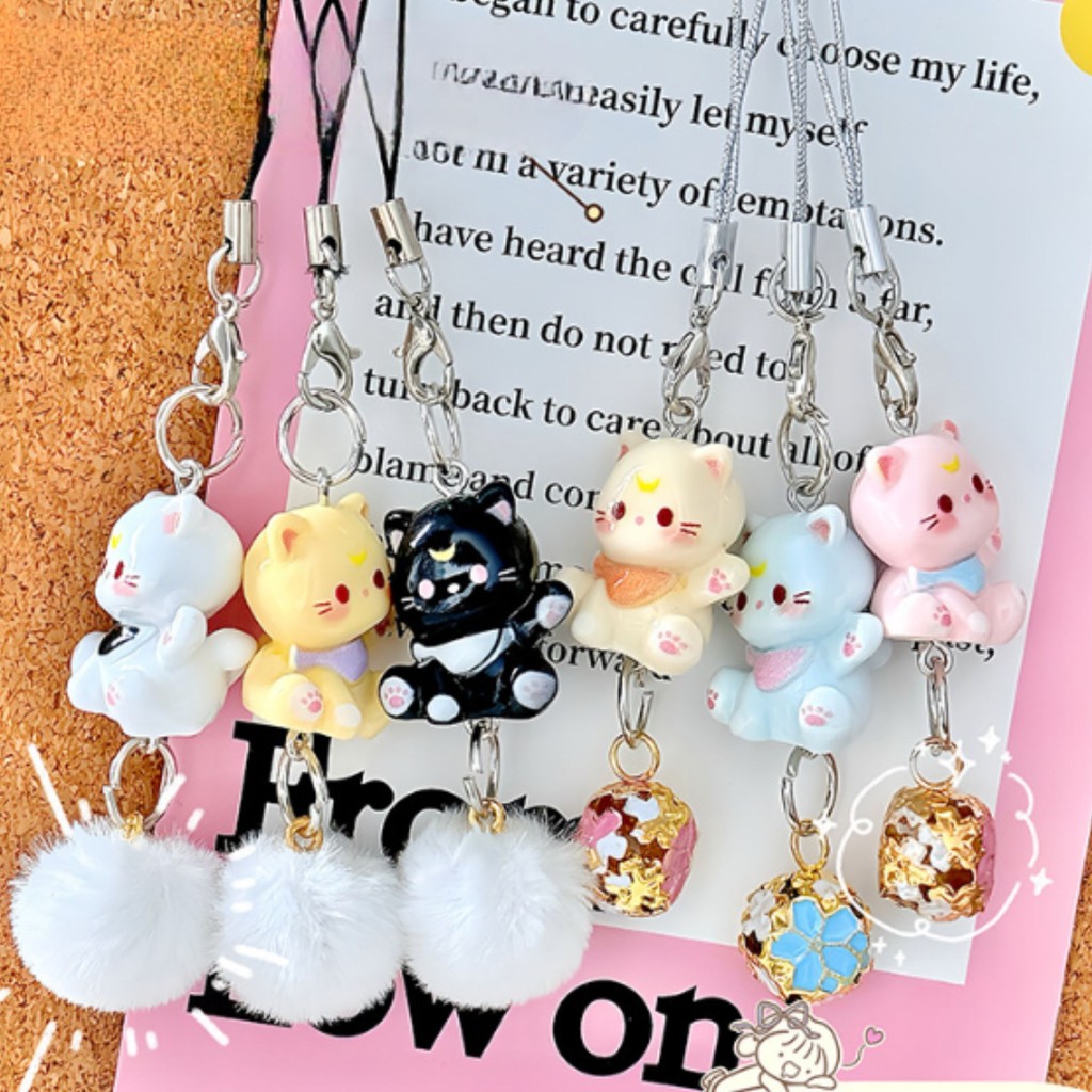 Jual GANTUNGAN KUNCI KYCHAIN LUCU MOTI KUCING CUTE KAWAII UNTUK TAS ...