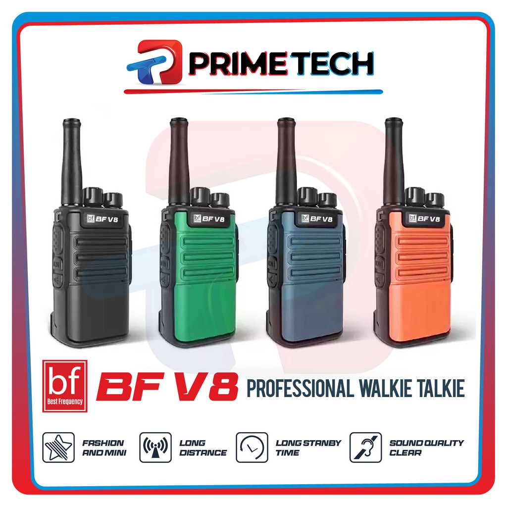 Jual Walkie Talkie BF-V8 Intercom Uhf Vhf Two Way Radio Handheld Handy Talky BERGARANSI RESMI ...
