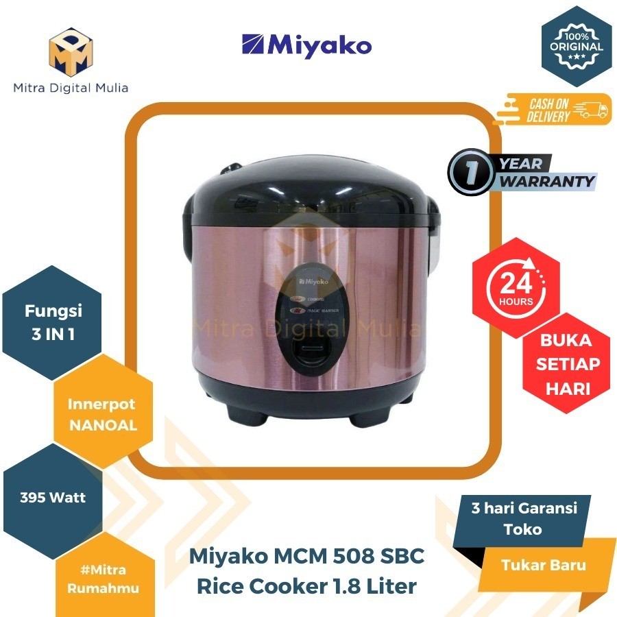 Jual Miyako MCM 508 SBC Magic Com 1.8 Liter | Shopee Indonesia