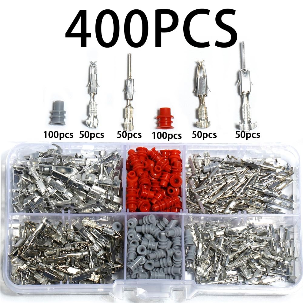 Jual Male Female Crimp Pins kit Wiring Butt 1.5/3.5mm Terminal ...