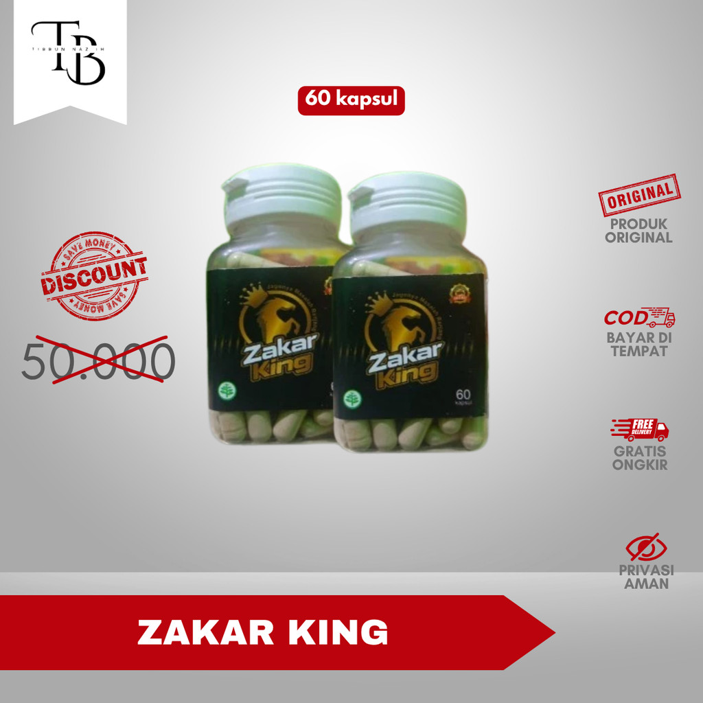 Jual ZAKAR KING - Zakar king 60 kapsul | Jamu kuat | stamina pria ...