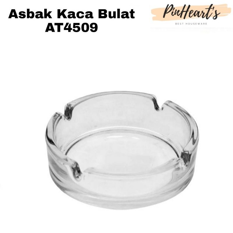 Jual Asbak Kaca Bulat / Asbak Kaca Tebal Model Bulat AT-4509 | Asbak ...