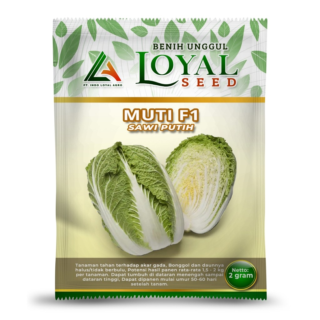 Jual Benih SP Sawi Putih MUTI 2 gram Biji Bibit CAP LOYAL SEED Small ...