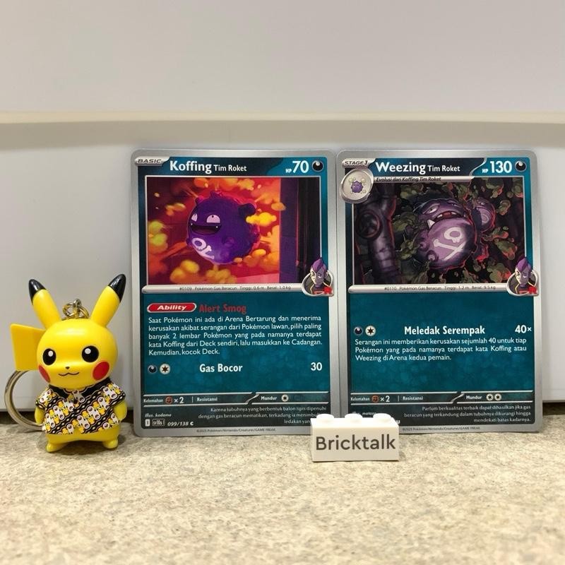 Jual Kartu Pokemon TCG Koffing Tim Roket sv10s 099/138 C , Weezing Tim ...