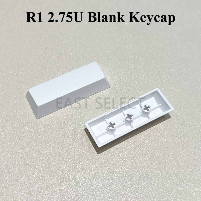 Jual R1 2.75u, White Blank PBT Keycaps No Letters, Minimalist Keycaps ...