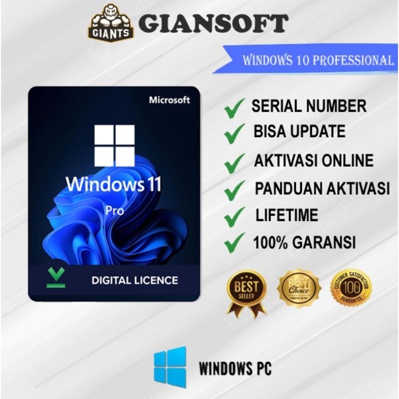 Jual Windows 11 Pro License Key Original Lifetime | Shopee Indonesia