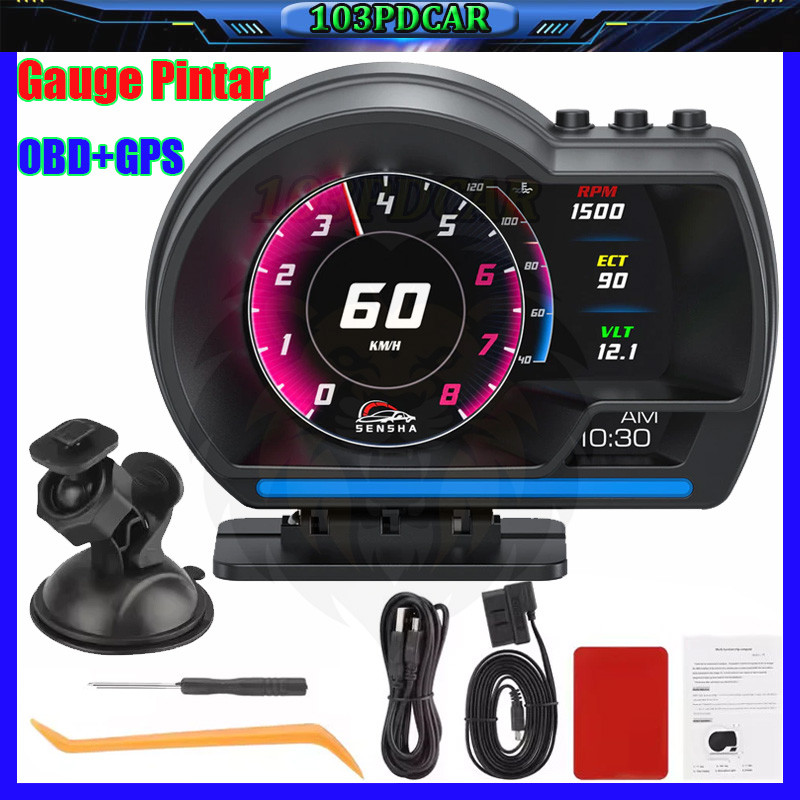 Jual Car Smart Gauge P6 Obd2+Gps Hud Smart Car Layar Display Hd Sistem ...