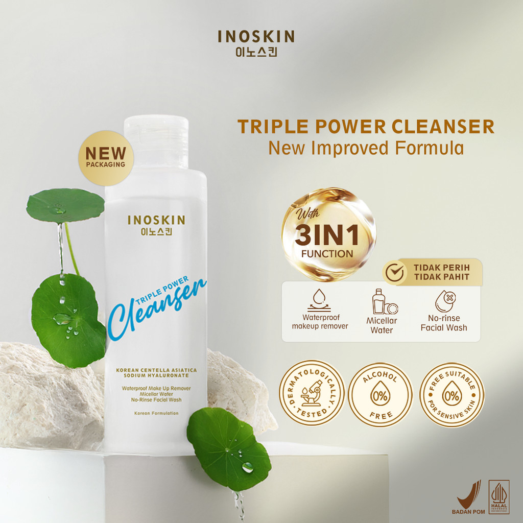 Jual Inoskin Triple Power Cleanser (New Improved Formula )135mL ...