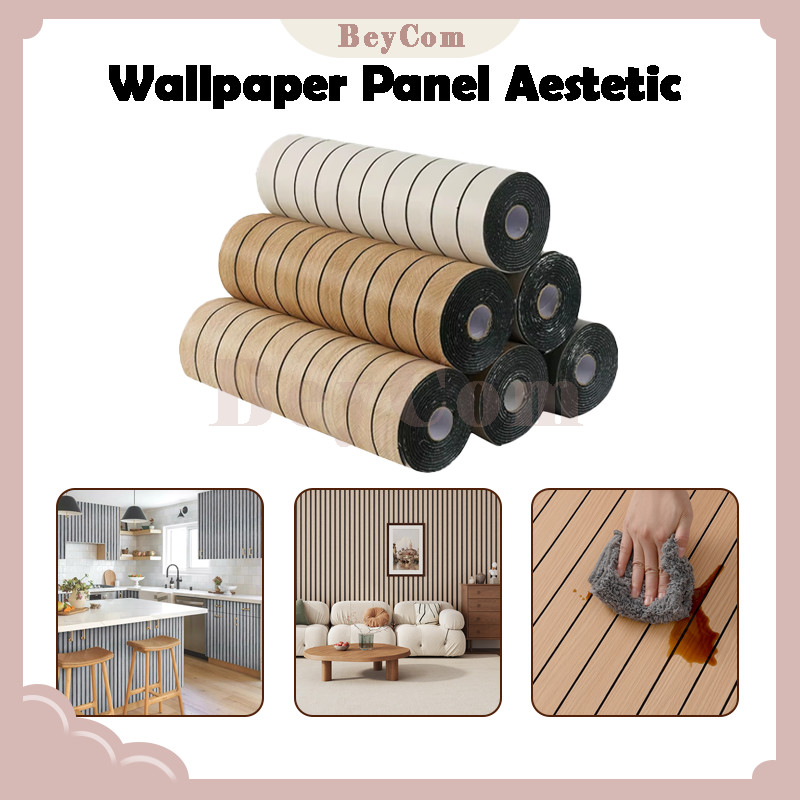 Jual Wallpaper Panel Elegan/Wallpaper Dinding Kamar /Wallpaper Dinding ...
