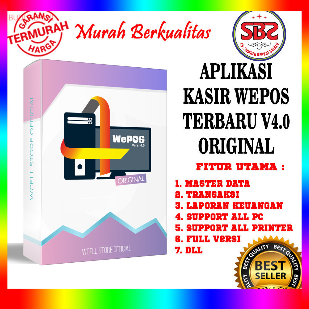 Jual WEPOS 4.0 ORIGINAL SOFTWARE PROGRAM APLIKASI KASIR WePos 4.0 mirip ...