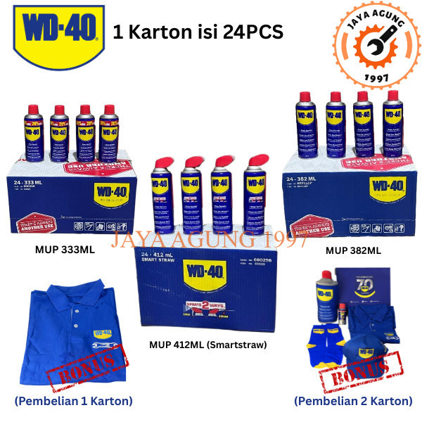 Jual WD-40 Multi-Use Product / WD Pelumas Anti Karat MUP 333ml, MUP 382ml, Smartsraw 412ml ...