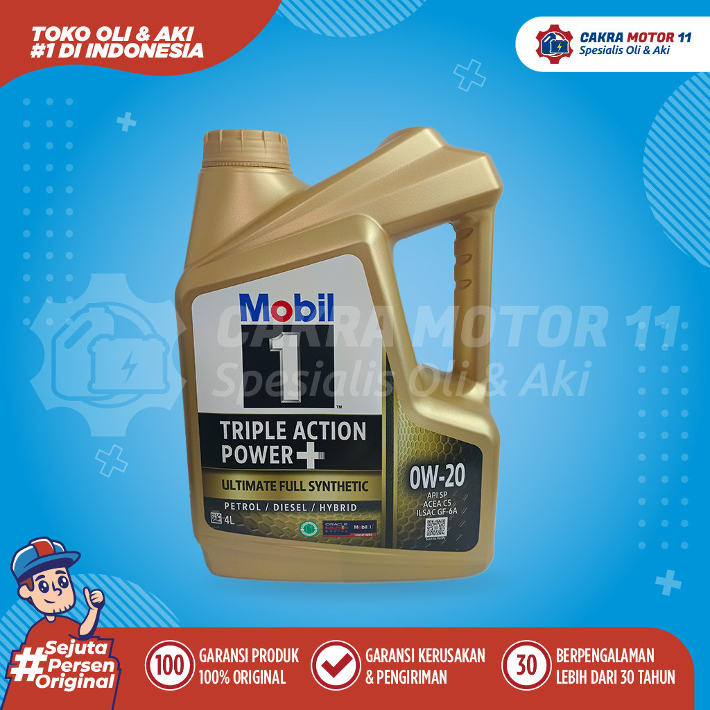 Jual Mobil 1 Triple Action Power Plus 0w20 Sp 4x4lt | Shopee Indonesia