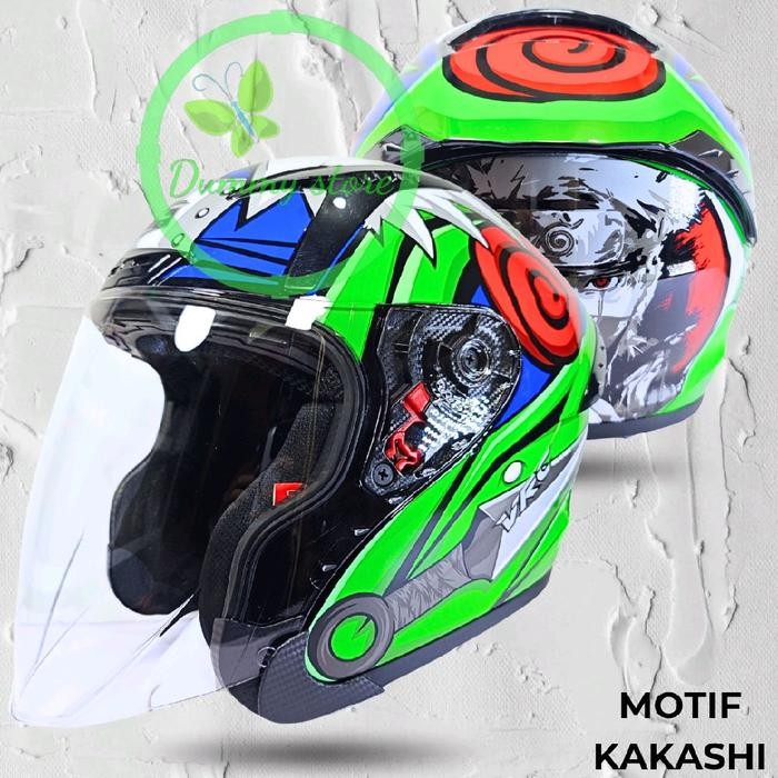Jual HELM VRC / HELM NORISK / HELM HALF FACE VRC NORISK MOTIF ANIME ...