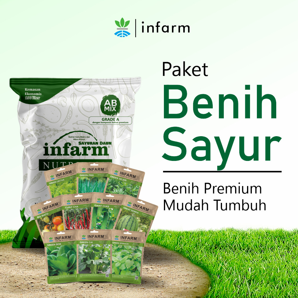 Jual INFARM - Paket Benih Sayuran Super 10 Macam Benih Sayur dan Buah ...