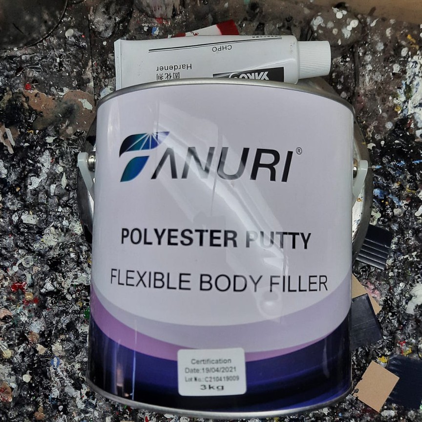 Jual Dempul TANURI 3kg + Hdr- Warna Putih- Dempul Besi Kayu Plastik ...