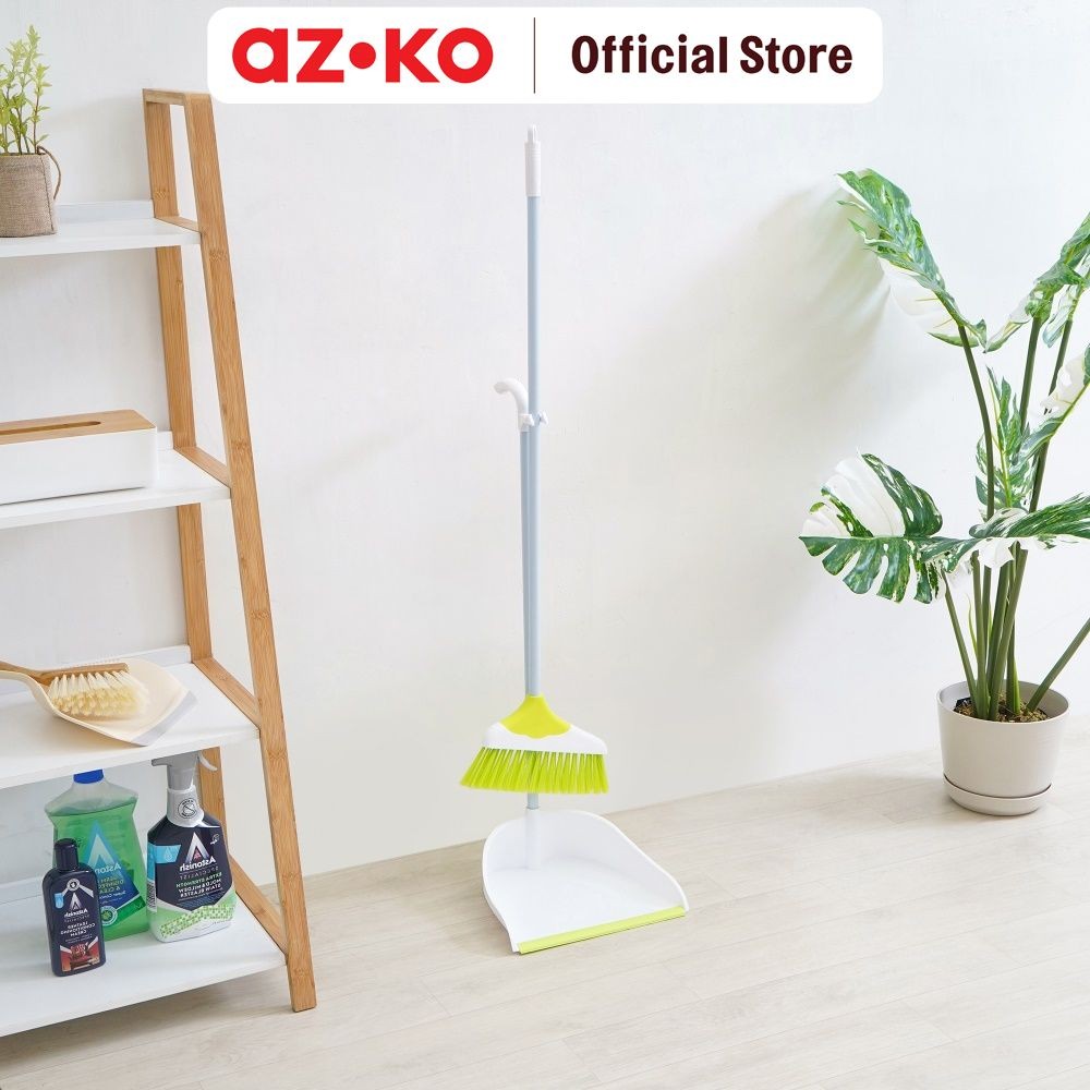 Jual AZKO Sapu Dan Pengki - Hijau Putih Floor Cleaner Set Sapu Dan ...