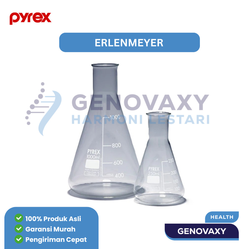 Jual Pyrex Erlenmeyer 50, 100, 250, 500, 1000 ml | Shopee Indonesia