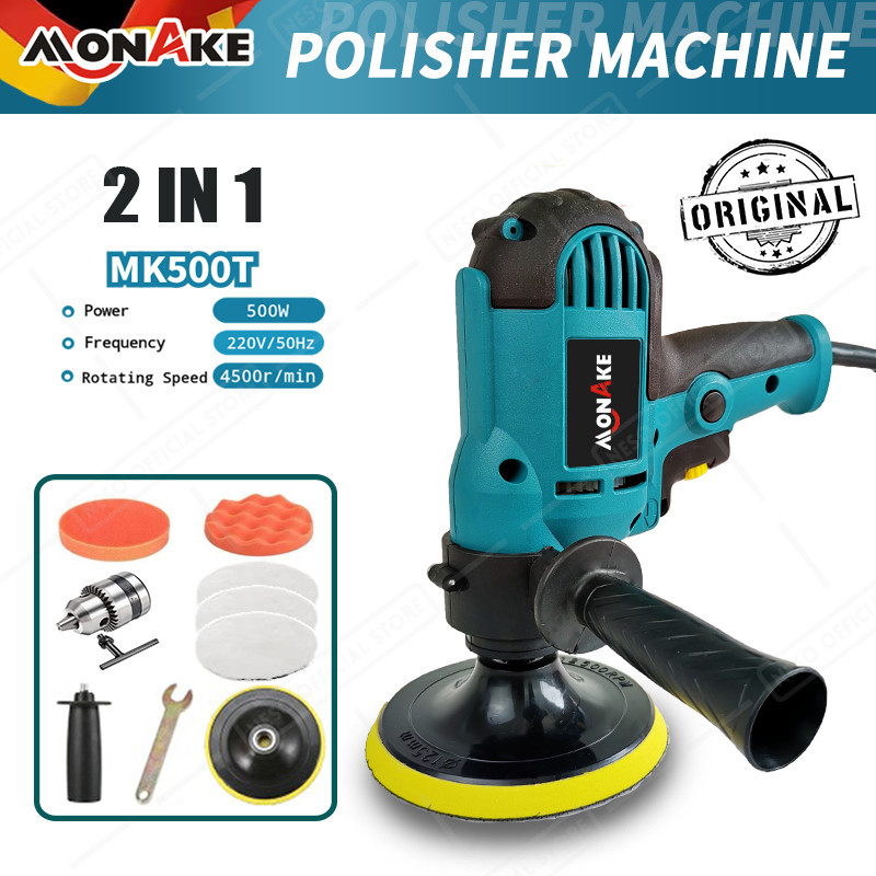 Jual Mesin Poles Mobil Polisher 5 INCH Alat Poles Cat Mobil Full Set ...