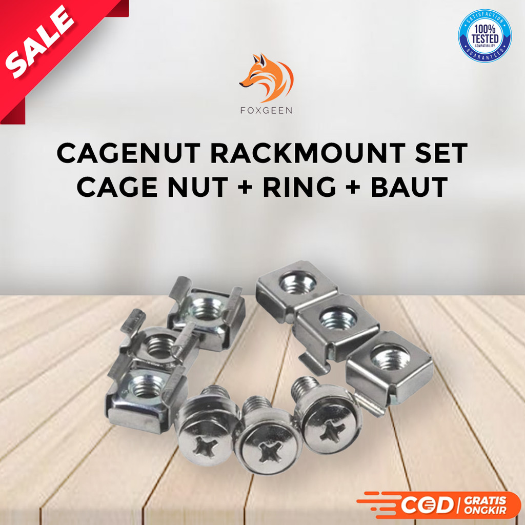 Jual Cagenut cage Nut Rackmount Wallmount rack Baud Rack Server Baut ...