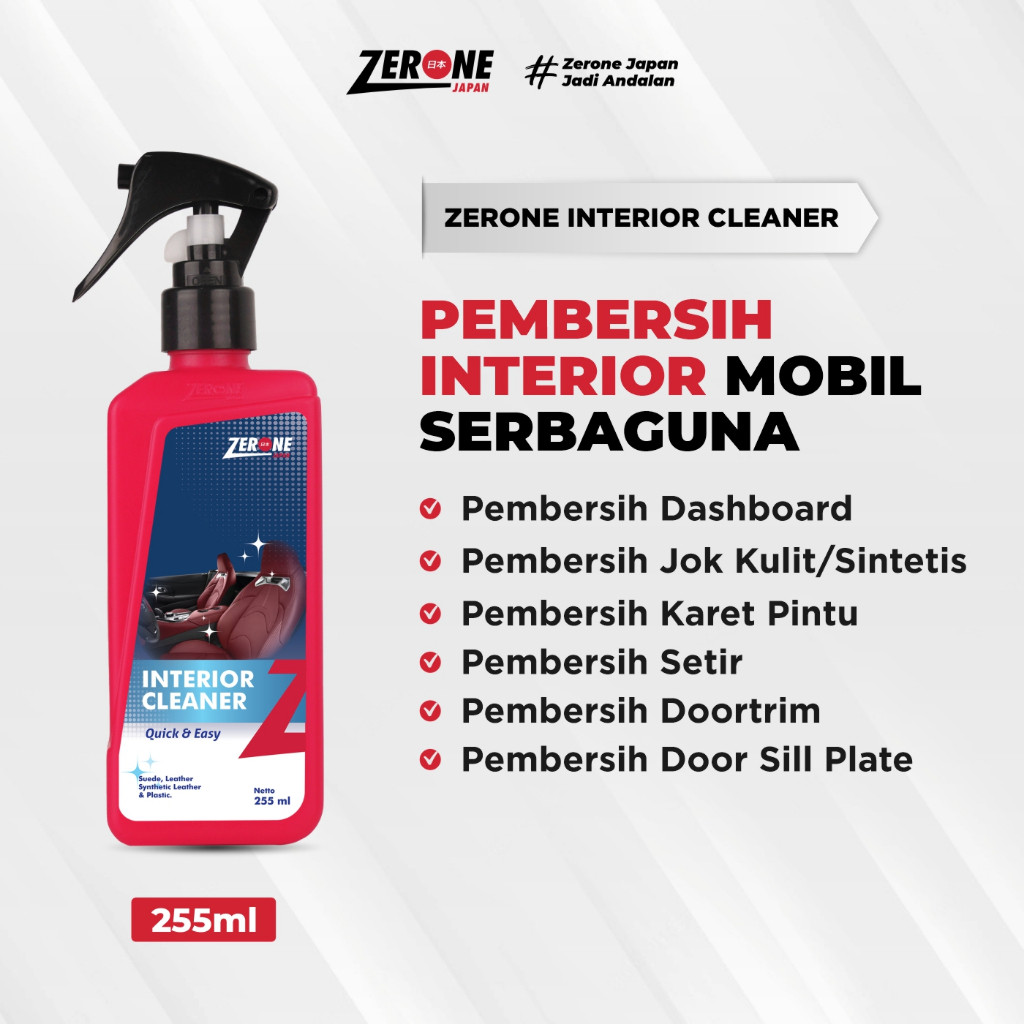 Jual Pembersih Interior Mobil Plafon Dashboard Jok Mobil Zerone Japan | Shopee Indonesia