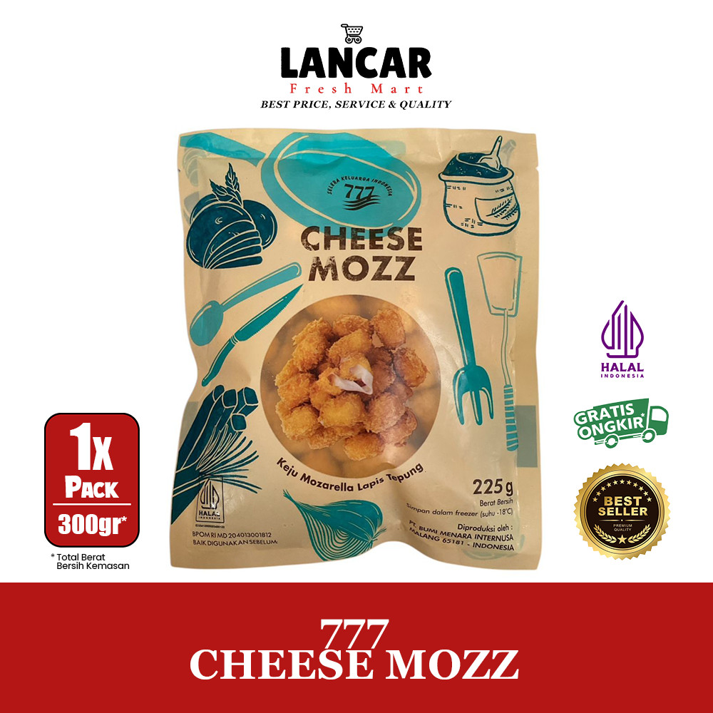 Jual 777 CHEESE MOZZ 225GR / 777 CHEESE MOZZ 225GR | Shopee Indonesia
