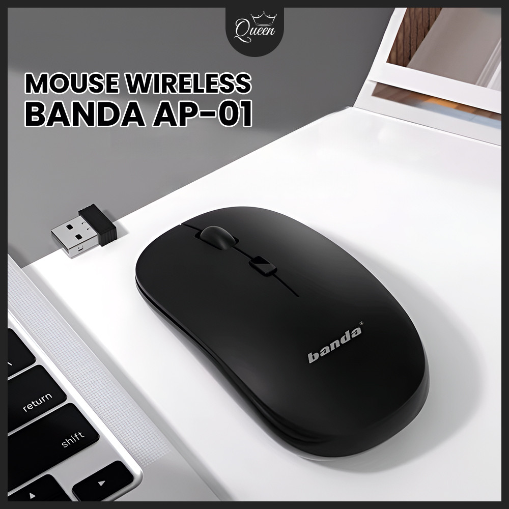 Jual QG Mouse Wireless Banda AP01 | Shopee Indonesia