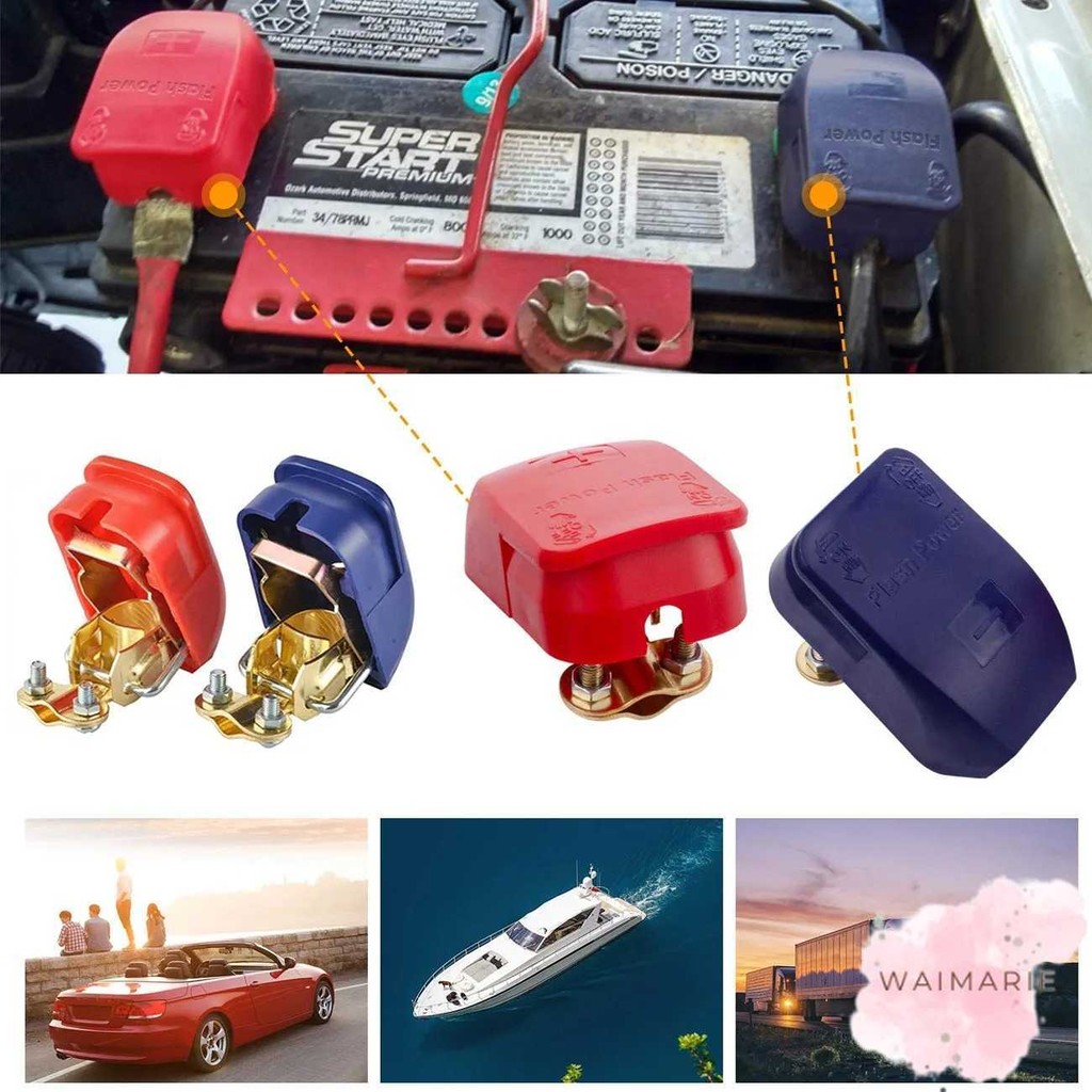 Jual Ampper Terminal Kepala Aki Mobil Accu Battery Car Clamps Quick ...