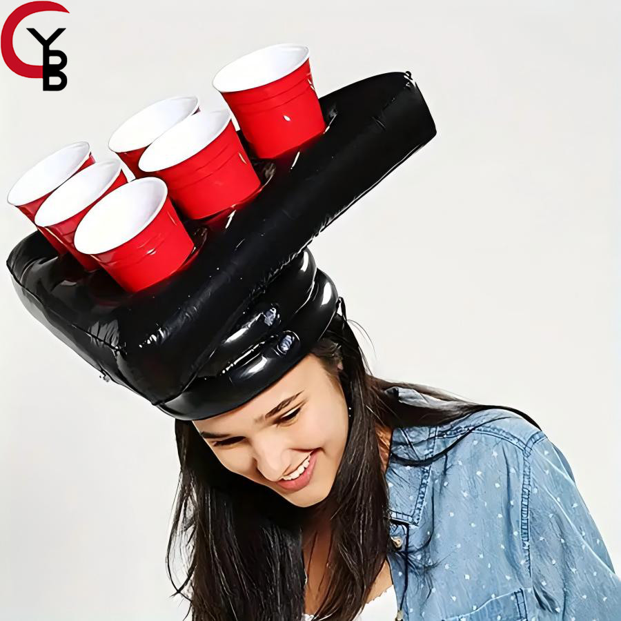 Jual Inflatable Beer Hat Ring Toss Game - Fun Outdoor & Family Party ...