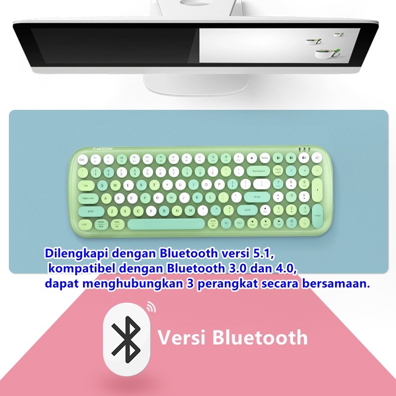 Jual Keyboard candy nirkabel keyboard bluetooth | Shopee Indonesia