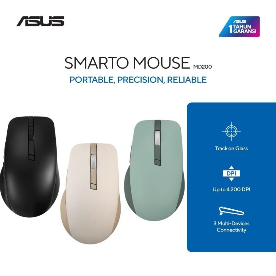 Jual ASUS SMARTO MOUSE MD200 MOUSE WIRELESS | Shopee Indonesia