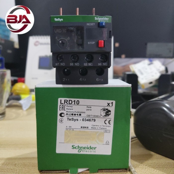 Jual Thermal Overload Relay Schneider elektrik LRD10 4A-6A TOR ...