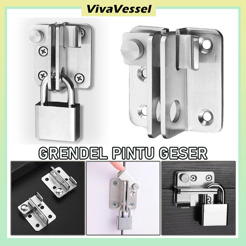 Jual Pintu Geser Stainless Steel Gerendel Selot/Grendel Pintu Geser ...