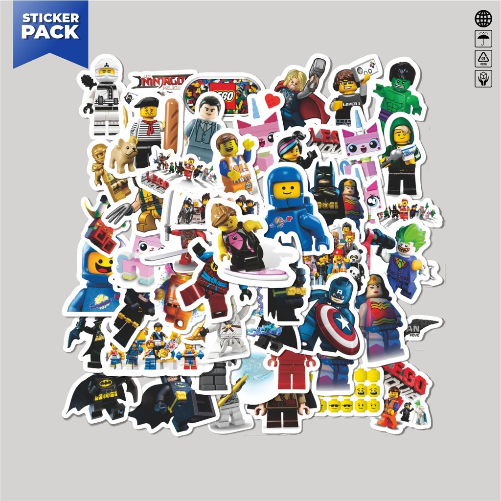 Jual [100PCS]Stiker Pack Sticker Kartun The Lego Movie Sticker ...