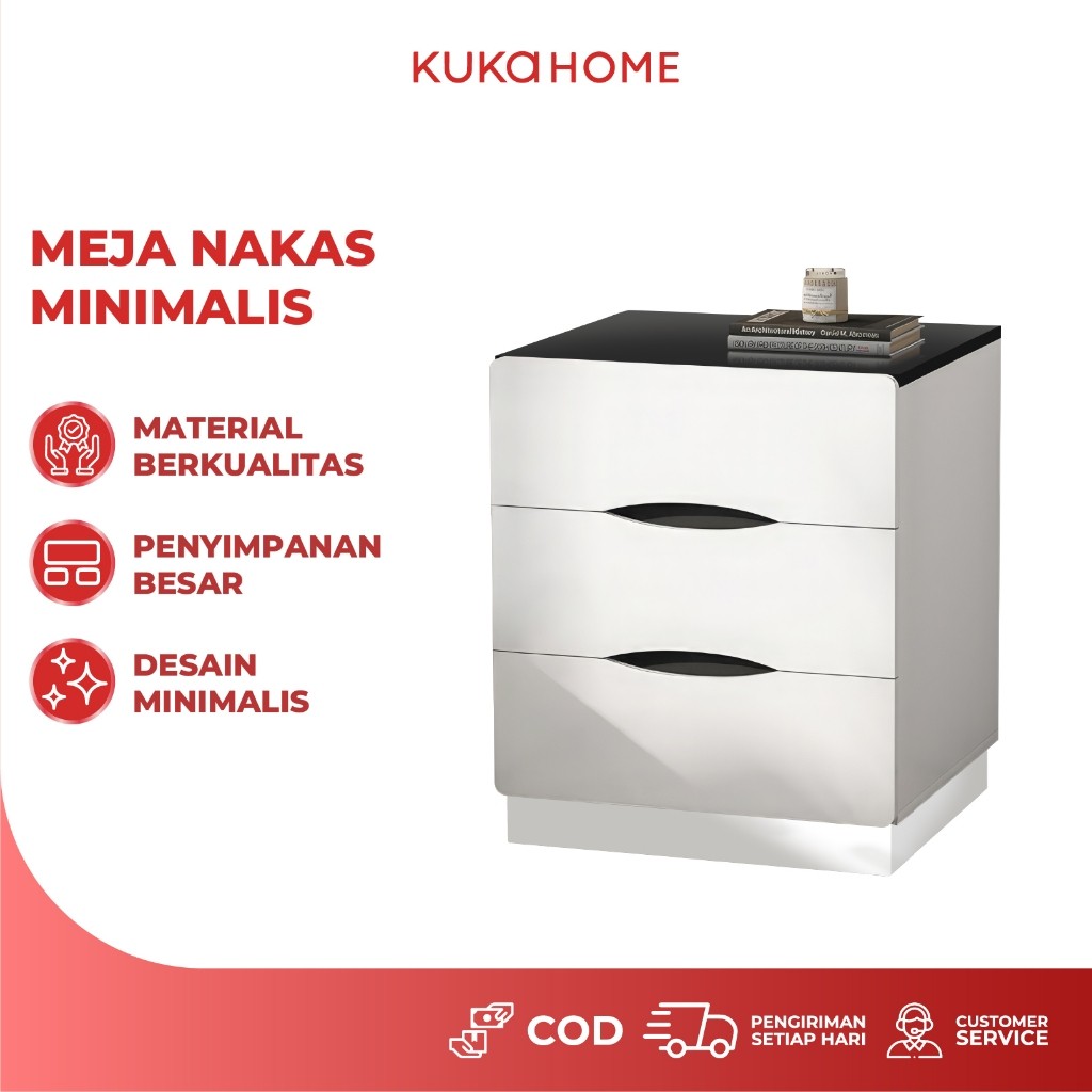 Jual KUKAHOME Meja Nakas Kecil Meja Samping Tempat Tidur Rak Serbaguna ...
