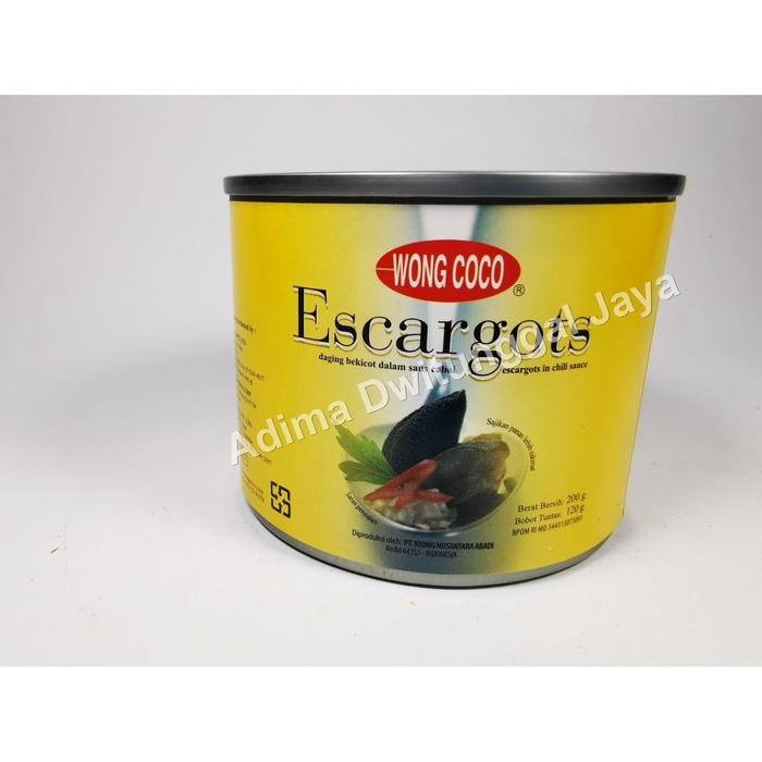 Jual Wongcoco Escargots in Chili Sauce 200 gr,bekicot makanan khas ...