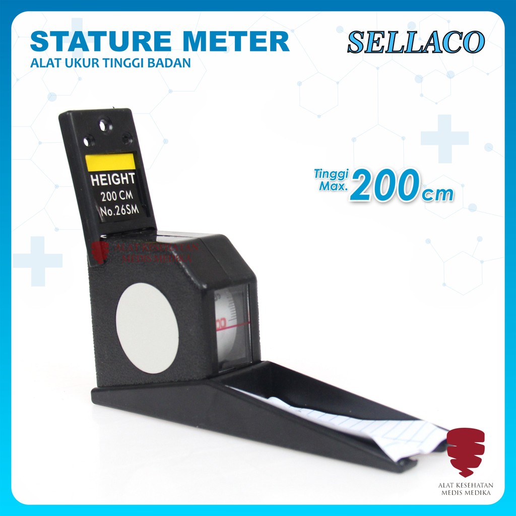 Jual Stature Meter 2M Alat Ukur Tinggi Badan Pengukur Staturemeter ...