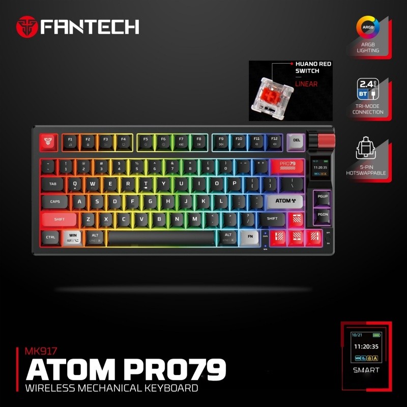 Jual FANTECH ATOM PRO79 Wireless Gaming Keyboard Tri-mode 79 Keys ...