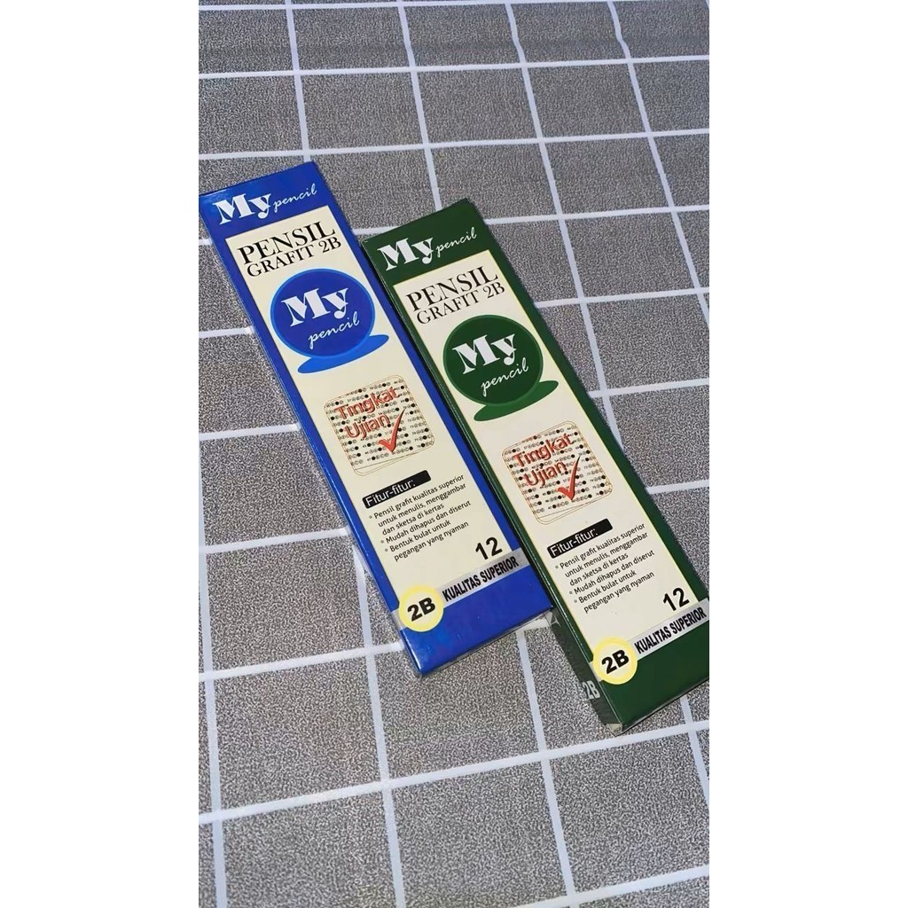Jual KeiKei Pensil Kayu 2B MY PENCIL 1 Box isi 12pcs | Shopee Indonesia