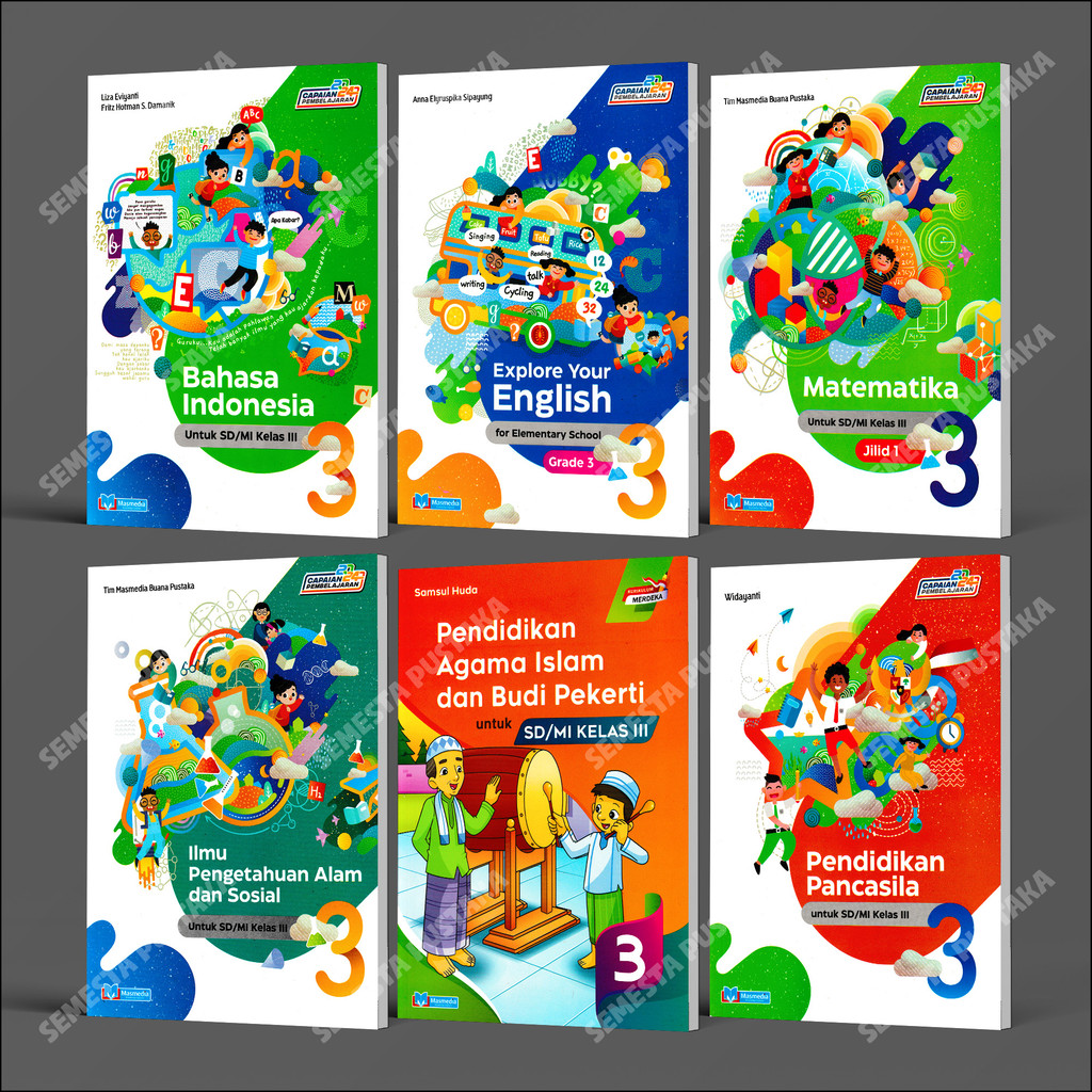 Jual Buku Paket Kelas 3 SD Masmedia Kurikulum Merdeka Revisi Terbaru | Shopee Indonesia