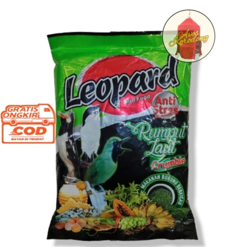 Jual Leopard Pakan Voer Burung Kicau Leopard Rumput Laut Crumble Hijau ...