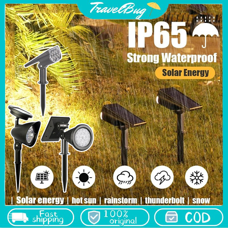 Jual Lampu Taman Tenaga Surya 7 LED Sorot Tenaga Surya Sensor Matahari ...